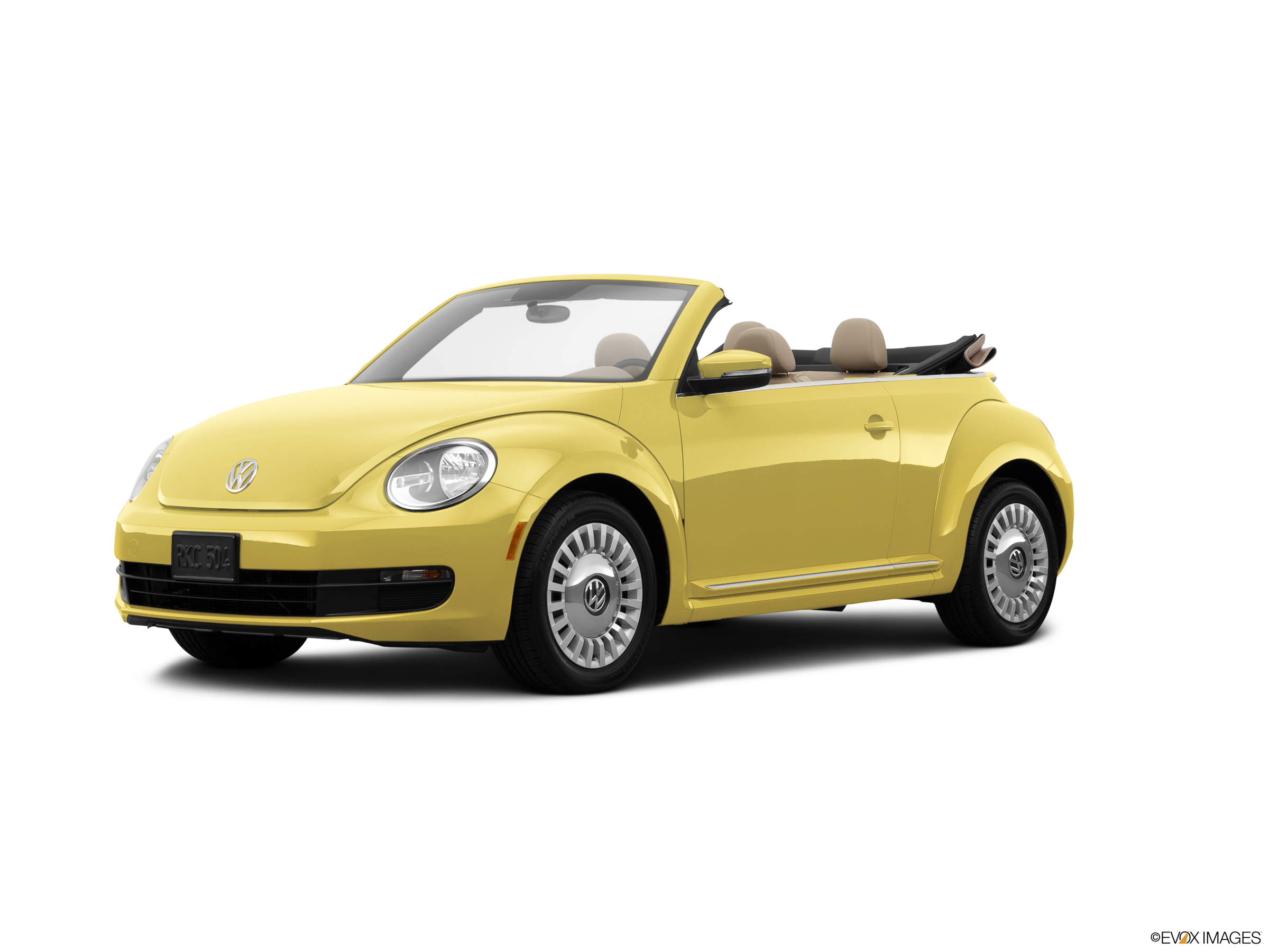 Volkswagen Beetle Yellow Convertible