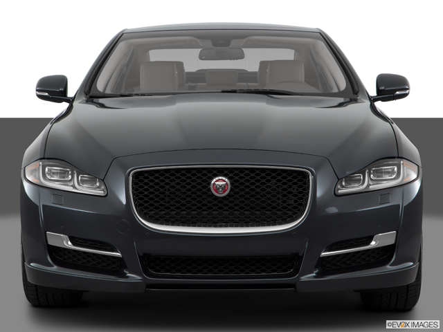 Black Jaguar Xj Front View