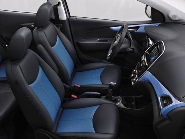 Blue Chevrolet Spark Inside
